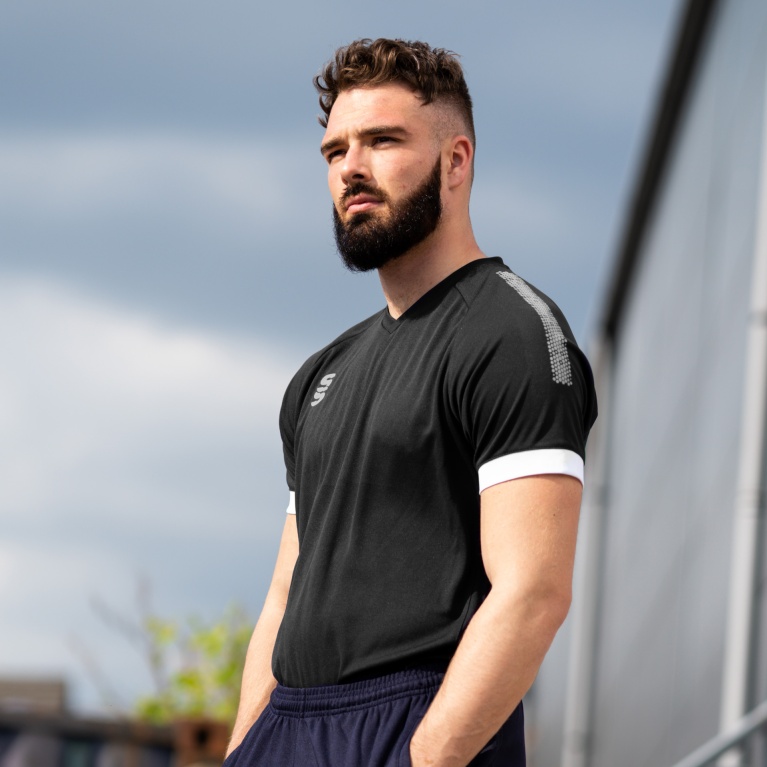 Fuse Training Shirt : Black / White | Surridge Sport